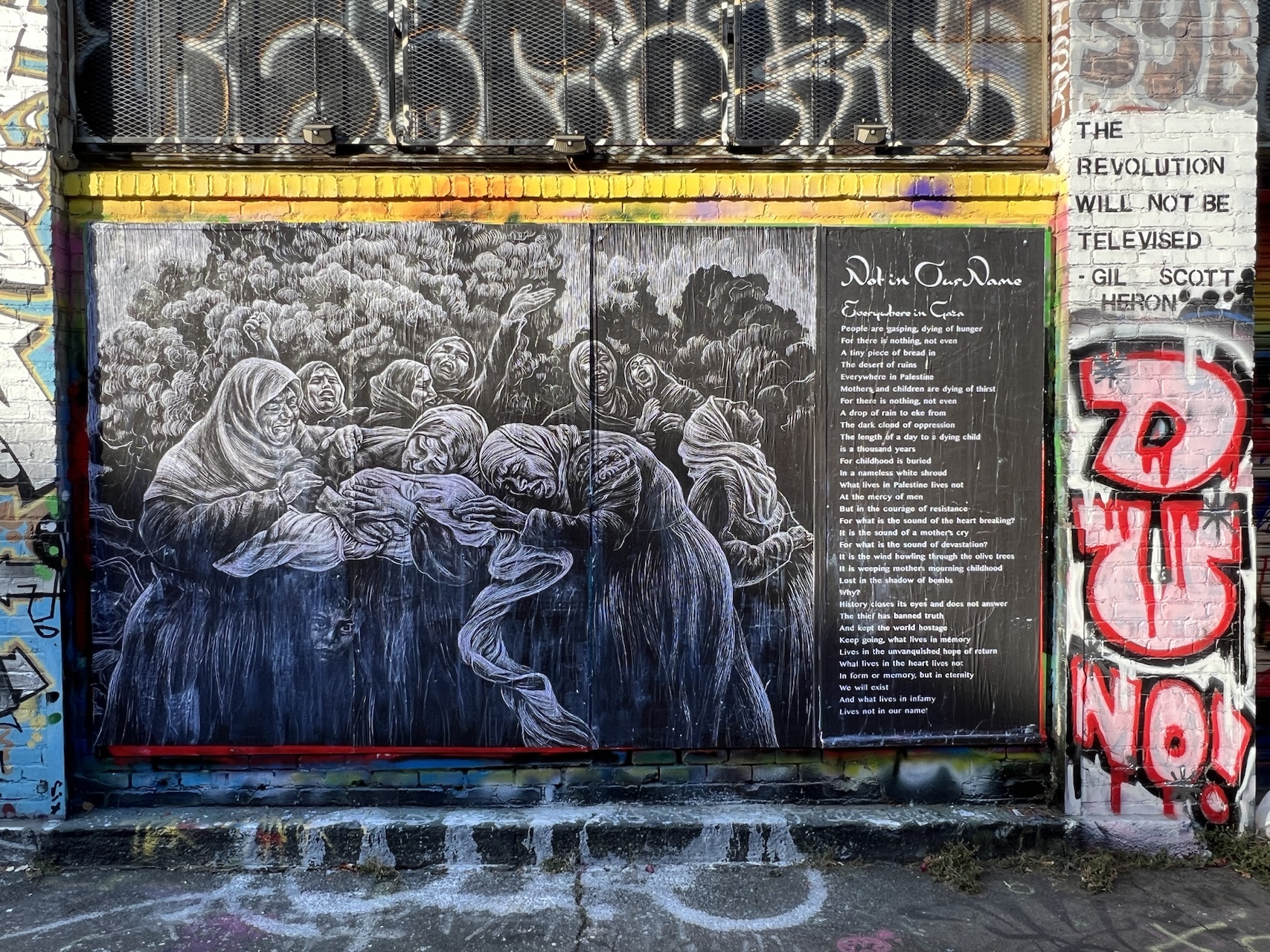 Not In Our Name / No en nuestro nombre – Clarion Alley
